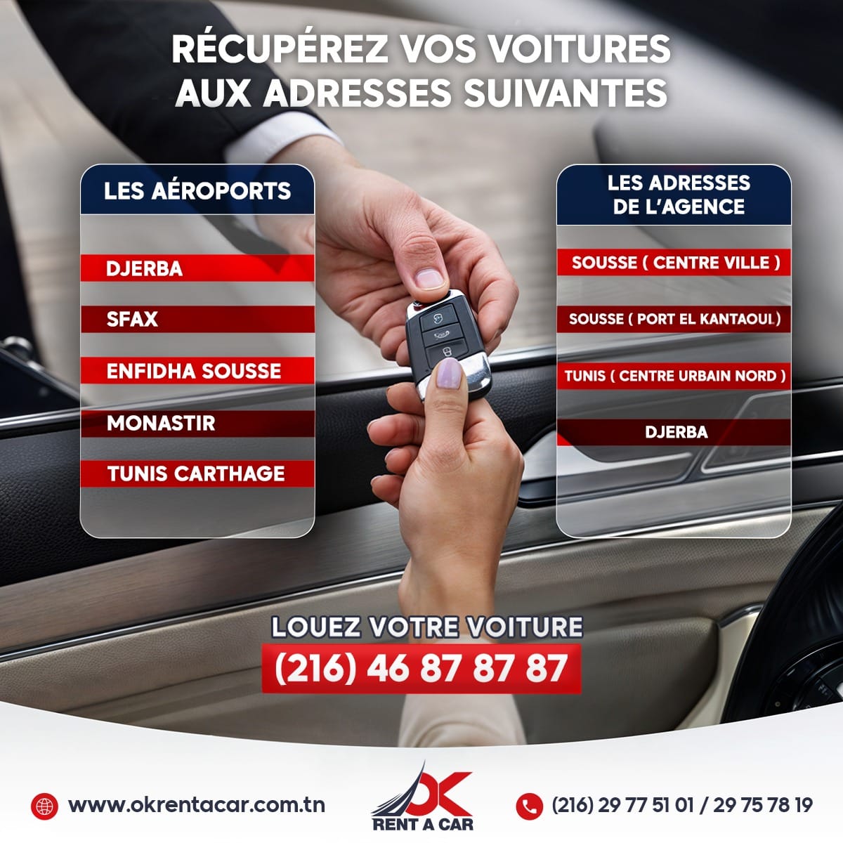 Ok Rent A Car | Location de voiture en tunisie